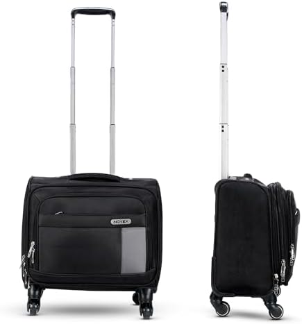 Buy VIP Alfa 44Cm Polyester 2W Black Business Overnighter Trolley Bag ...