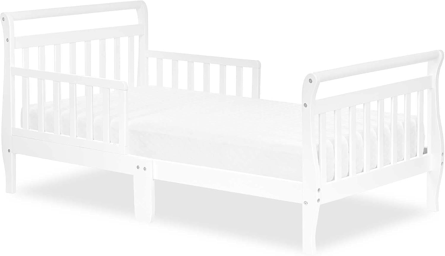 Toddler Bed Plastic Barbie Dreamscape Toddler Bed - White Wooden Low ...
