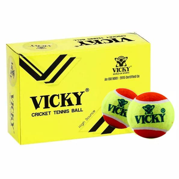 Hello sp Vicky Funball Light Tennis Ball, (Double Colour Cricket Tennis ...