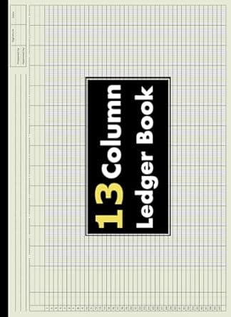 Amazon.com: 13 Column Ledger Book; 13 Column Accounting Ledger Pad ...