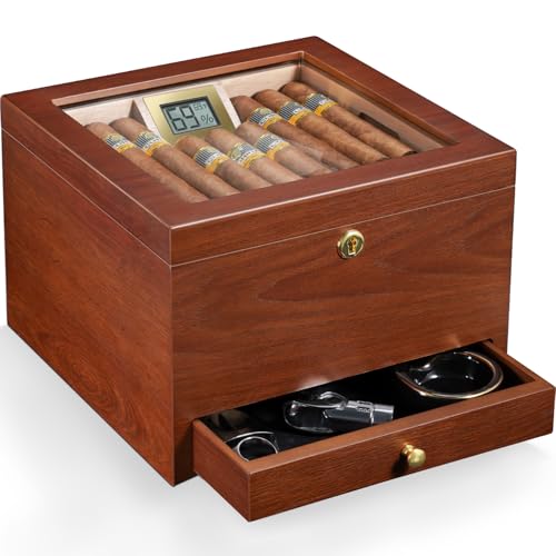 10 Desktop Cigar Humidors That Cigar Aficionados Swear By | Teach Me Cigars