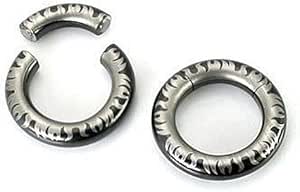 Amazon.com: Painful Pleasures 10g - 4g Stainless Steel Segment Ring ...