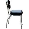 Amazon.com: BudgetBarStools Diamond Back Diner Chair - Black and White ...
