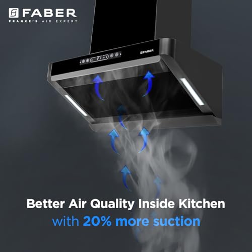 Faber Pinnacle 75cm 1500m /hr Autoclean Chimney|Digital Display ...