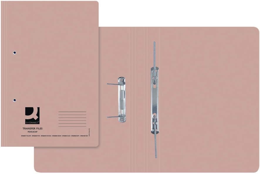 Q-Connect Transfer File 35mm Capacity Foolscap Buff (Pack of 25 ...