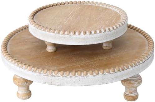 Amazon.com: dwellington Large Round Wood Risers for Display, 12 ...