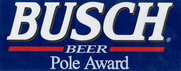 Busch Beer Pole Award Nascar Racing Bumper Sticker : Amazon.in: Car ...