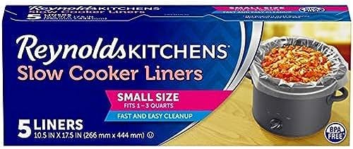 Amazon.com: Reynolds Kitchens Premium Small Slow Cooker Liners, 10.5x17 ...
