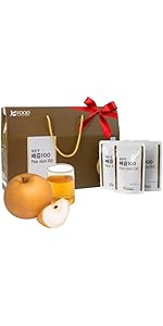 Amazon.com : Korean Food ILSONGJUNG 100% Pure Korean Pear Juice – No ...