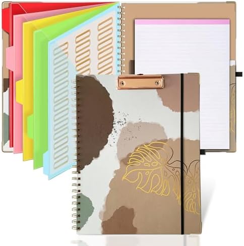 Amazon.com : Clipboard Folder with Notepad Refillable Lined for Letter ...