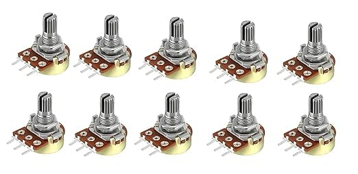 Sp B10k Ohm Potentiometer Single Variable Resistor Round Pack Of 10