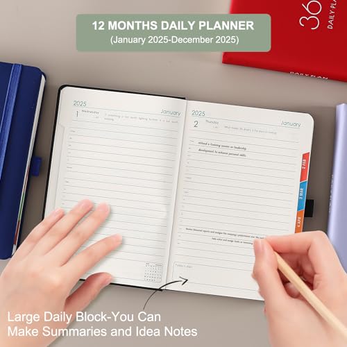 Diary 2025, A5 2025 Diary Day Per Page,Daily Planner,Plan Your Year ...