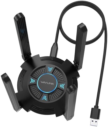 Amazon.com: Plugable WiFi 6 USB WiFi Adapter for Desktop PC and Laptops ...