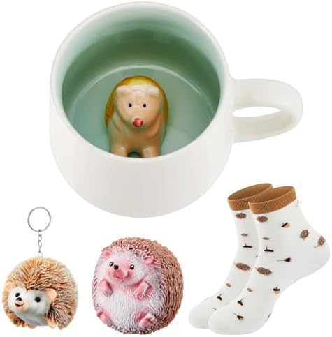 Nuenen 4 Pcs Hedgehog Gifts Graduation Gifts for Her Include 1 Hedgehog ...
