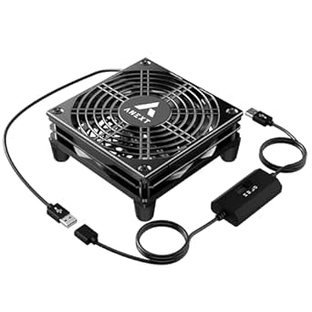 Amazon.com: ANEXT USB Router Fan, Include 1000mm Extension Cable with 3 ...