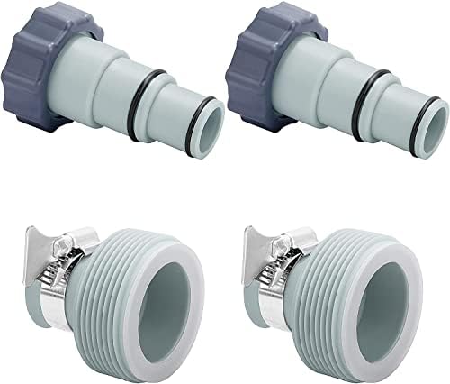 4PCS Pool Pump Hose Connector,2 Types Replacement Hose Adapters for ...