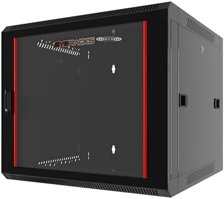 Amazon.com: 9U Wall Mount Home Lab Server Rack – 19" Locking Network ...