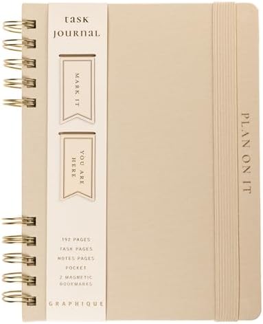 Amazon.com : Daily Task Journal by Graphique Luxe Collection, Fabric ...