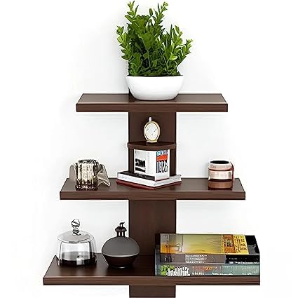 SMART SHOPPEE Wooden Wall Shelves for Living Room and Home Decor Items ...