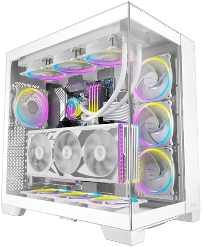 Antec C5 ARGB ATX, mATX Seamless Edge to Edge, White Gaming Case, 270 ...