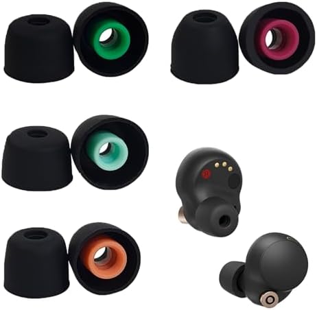 4 Pairs Replacement Silicone Earbud Tips Eartips for Sony WF-1000XM5 ...