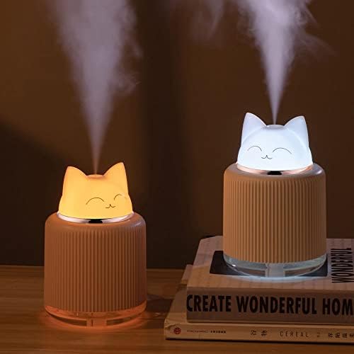 Amazon.com: Cute Cat Mini Humidifier- Mini Cat Cool Mist Humidifier for ...