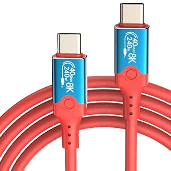 Amazon.com: AKWOR 8K USB C to USB C Monitor Cable 6.6FT, USB 4 Cable ...