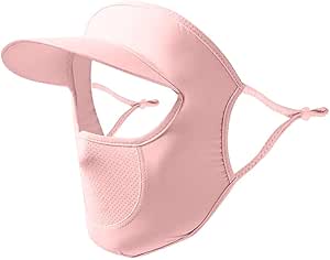 Amazon.com: Full Face Cover Sunscreen Face Veil UV Protection Sun ...