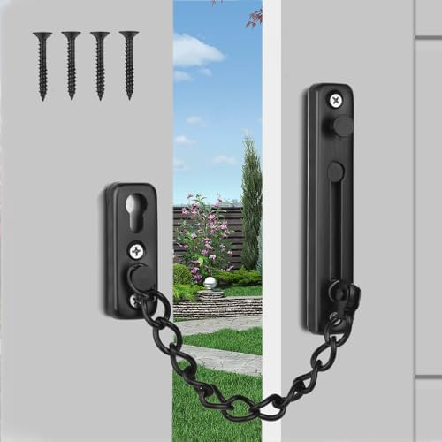 Safety Chain Door Lock Heavy Duty Latch Chain Door Lock with Spring ...