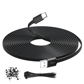 Amazon.com: OXZEEWEE 10FT/3M Extra Long Flat USB A to USBC Cable with ...
