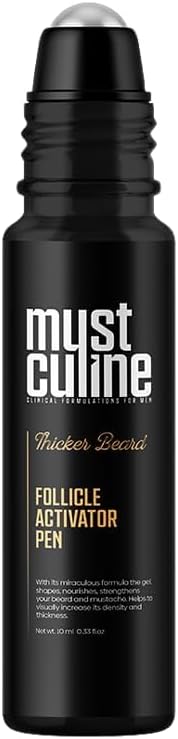 Amazon.com: MUSTCULINE Follicle Activator Pen, Patchy Beard Oil, Beard ...