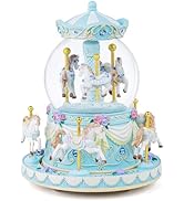 Amazon.com: Mr.Winder Wishing Bear Music Box Snow Globe Animal Musical ...