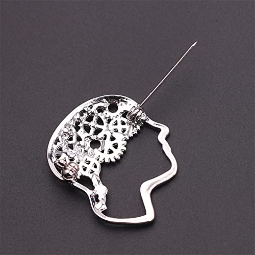 Buy 3 PCs Brain-Thinking Brooch Aesthetic Badge Abstract Art Enamel ...