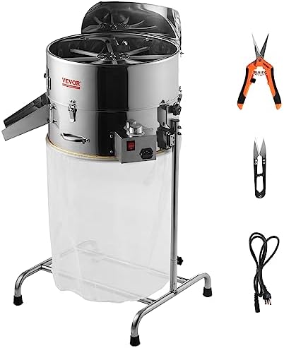 VEVOR Electric Bud Trimmer, 18'' Electric Leaf Trimmer Machine with 60W ...