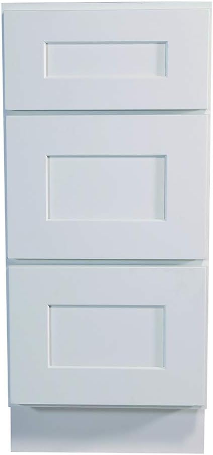 Amazon.com: Design House Brookings 12-Inch Drawer Base Cabinet, White ...