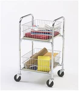 Amazon.com : Charnstrom Compact Mail Cart with Removable Parcel Baskets ...