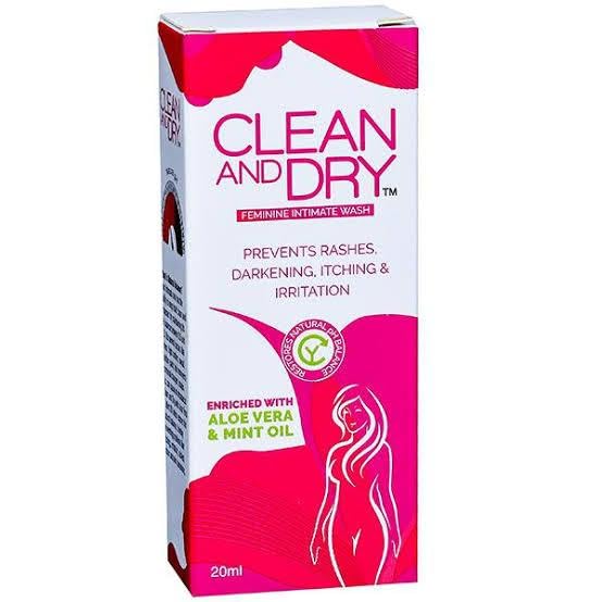 Buy CLEAN ADN DRY INTIMATE WASH 20ML Online at Low Prices in India ...