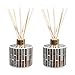 Amazon.com: 7.3oz Decorative Vertical Stripe Mosaic Glass Reed Diffuser ...