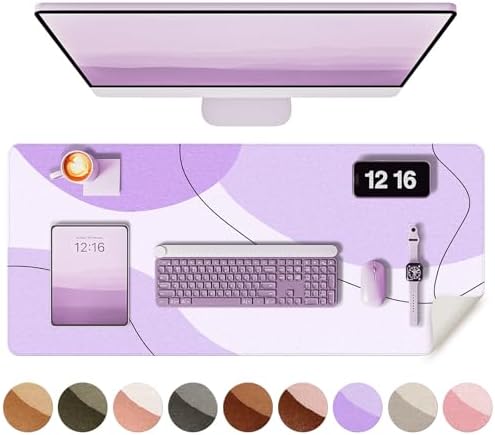 Amazon.com : HAOCOO Desk Mat Felt, Computer Desk Pad Mat, Keyboard ...