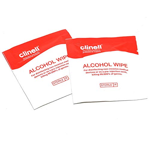 Buy 25 x Solvent Alcohol Wipe Sachets for Surface Preparation - 2% ...