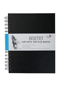 Brustro Artists Wiro Bound Sketch Book, A5 Size, 120 Pages, 160 GSM (Acid Free) : Amazon.in ...