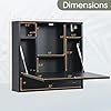 Amazon.com: Tangkula Wall Mounted Desk, Folding Floating Wall Mount ...