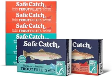 Amazon.com: Safe Catch Smoked Rainbow Trout Fillets in Water, Skinless ...