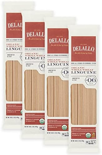 Amazon.com: DeLallo Linguino de trigo integral, bolsa de 1 libra ...