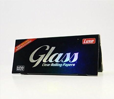 Buy Outontrip Glass King Size 40 Leaves Transparent Rolling Papers ...