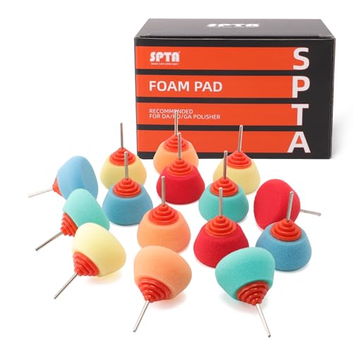 SPTA Mini Buffing Polishing Pads, 15Pcs Car Detail Mini Polisher Foam ...