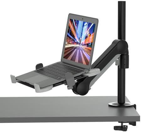 Amazon.com: VIVO Height Adjustable Pneumatic Extended Arm Laptop Wall ...