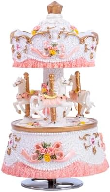 Amazon.com: Carousel Music Box for Kids Girls with Colorful Led Lights ...