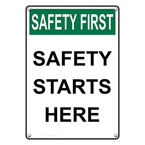 Amazon.com: Weatherproof Plastic Vertical OSHA Safety First Safety ...