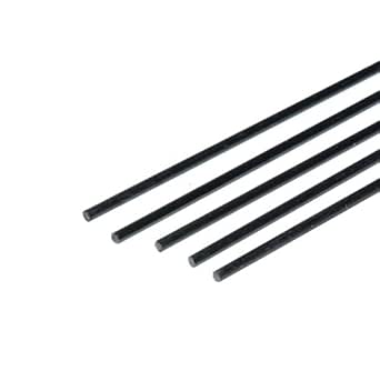 Amazon.com: Carbon Fiber Rods 1.5mm x 1000mm for Kites, RC Airplanes ...